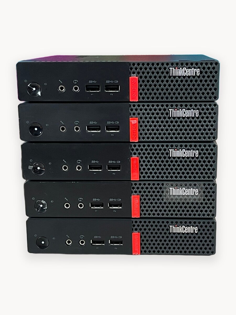 Мини ПК Intel Lenovo ThinkCentre M710Q, неттоп Core i5-7500T, RAM 16 GB, SSD 256 GB, Windows 10 Pro, черный