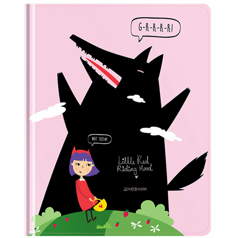 Дневник 1-11 кл. 48л. Лайт Greenwich Line "Little red", иск. кожа, 3D УФ-печать, тиснение фольгой, тон. блок, ляссе, 336096