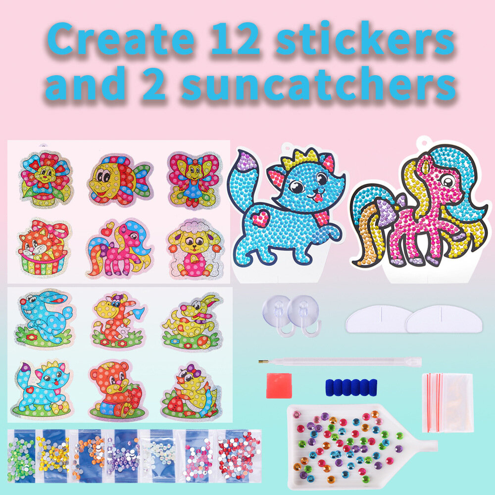 2026 Последние 2025 Новые 5D Лазерные Алмазные Наклейки Алмазная Живопись Бесплатные Наклейки Детские Мультфильмы DIY Алмаз Оптом