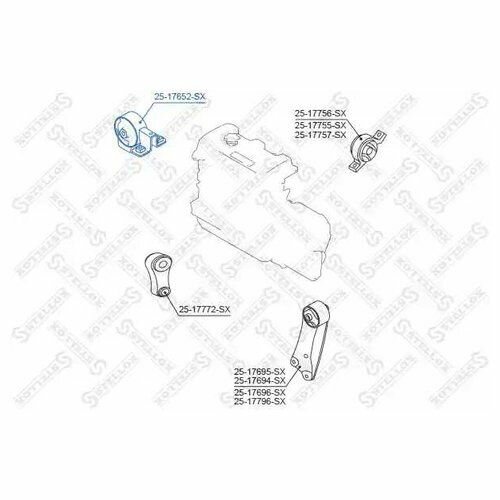 Опора двигателя Stellox 2517652sx