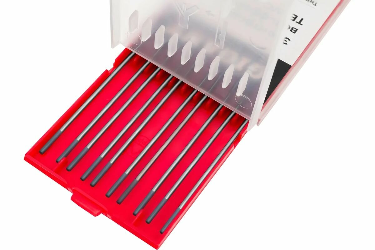 Вольфрамовые электроды для tig сварки WC-20-175 2 мм серый AC/DC упаковка 10 шт Gigant G-X-607