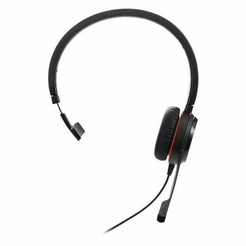 Гарнитура Jabra EVOLVE 30 II MS Mono, для контактных центров, накладные, проводные, моно, черный / красный [5393-823-309]