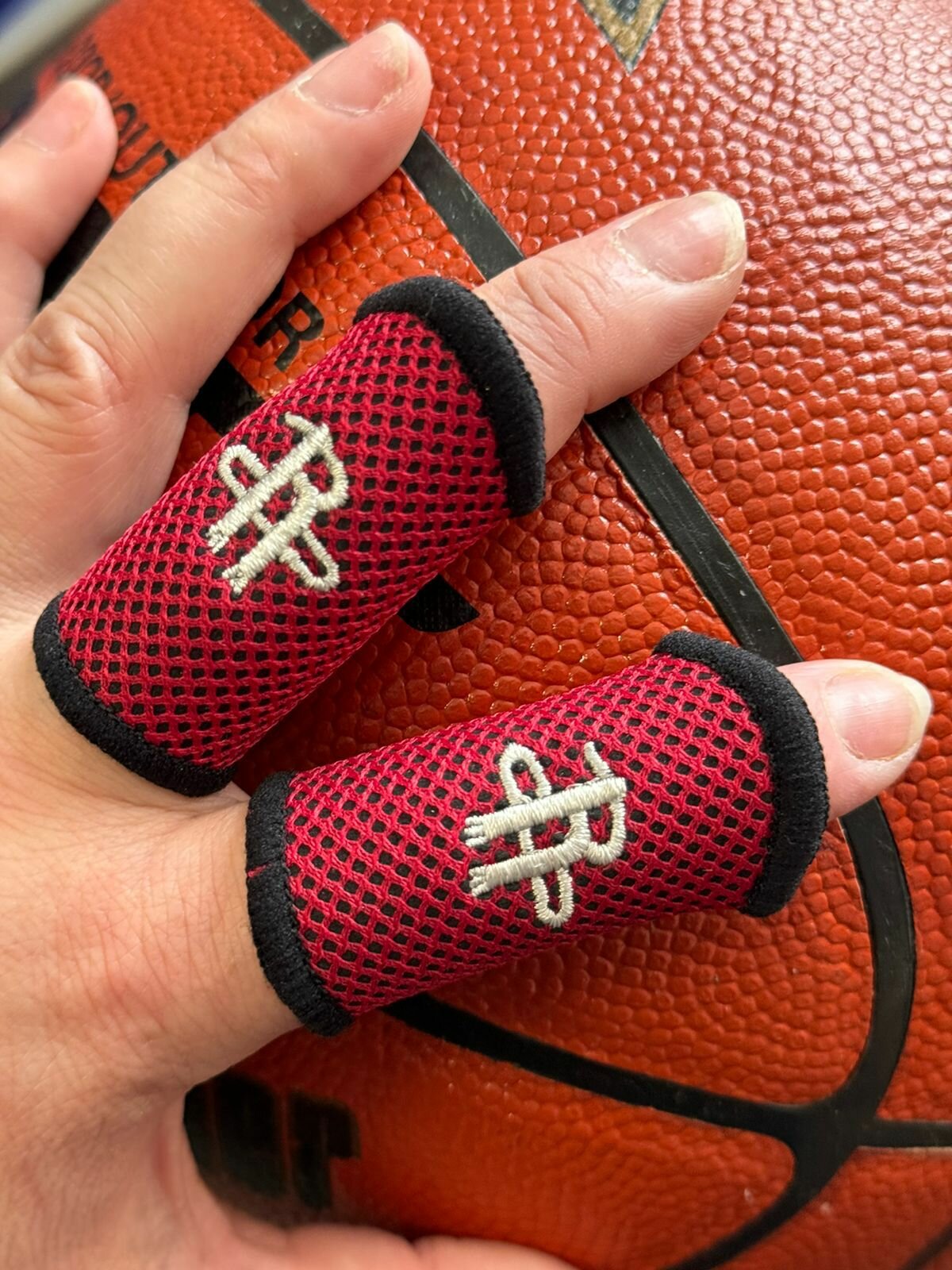 Напальчники, для спорта, анатомические, размер L, цвет красный