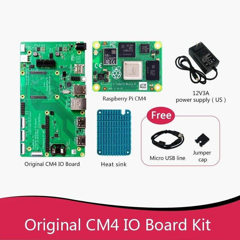 Raspberry Pi CM4 Комплект WiFi eMMC Original-CM4IO-Kit, CM4008000