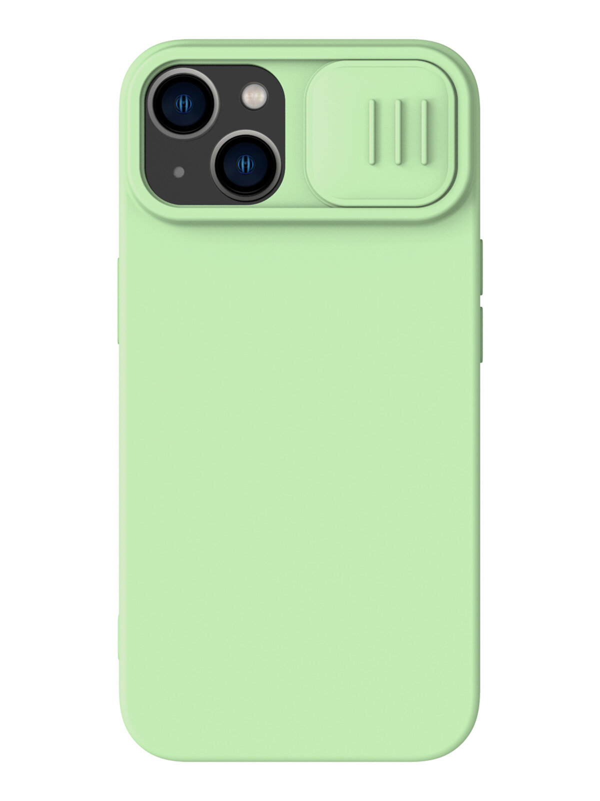 Nillkin для iPhone 15 чехол CamShield Silky Magnetic Silicone Mint Green