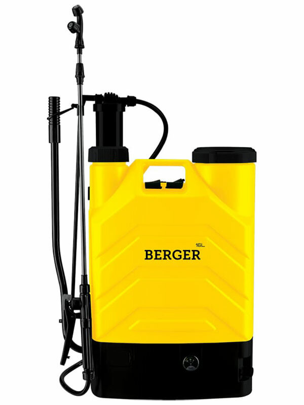 Опрыскиватель садовый аккумуляторный Berger BG1993, ручной 2 в 1, 16 л, 3 насадки
