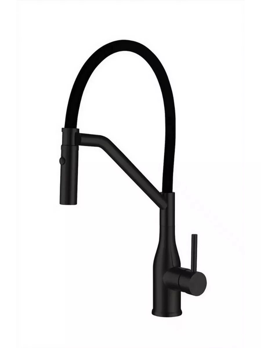 Смеситель для кухни Gappo G4098-16 с гибким изливом, латунь, черный