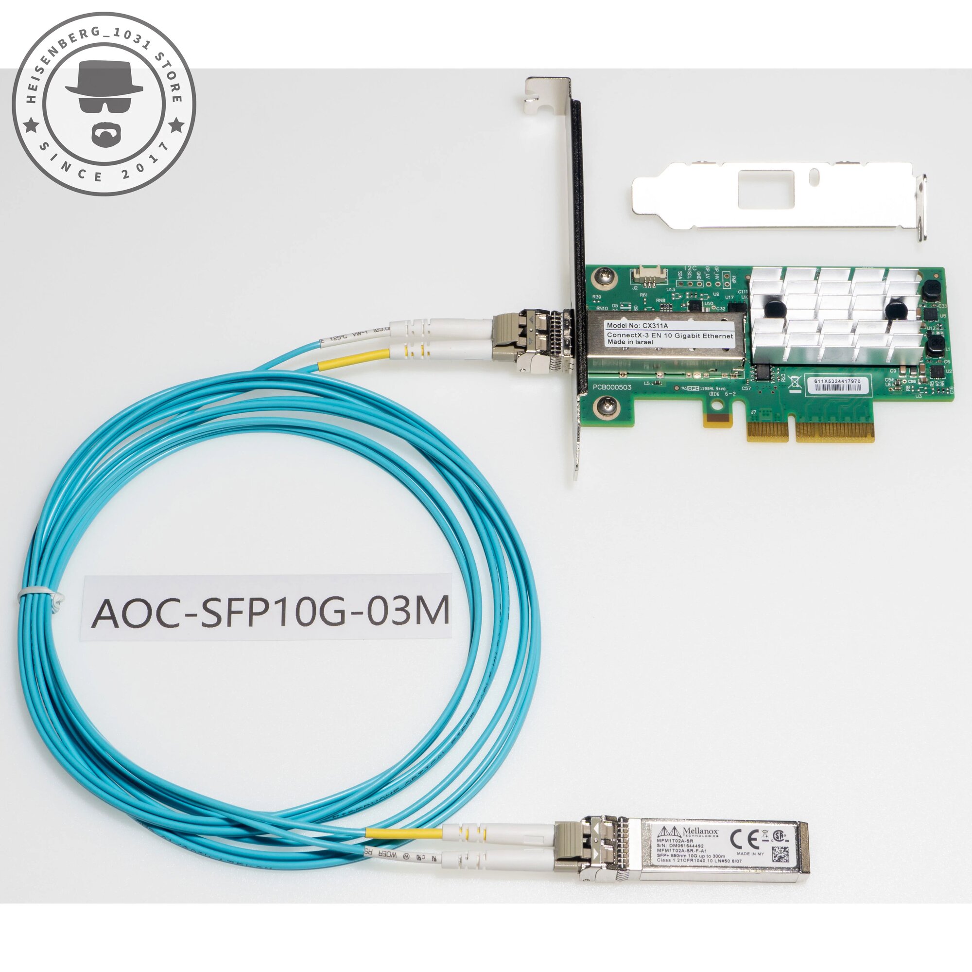 Мellanox CX3-Pro 10Гбит/с сетевая карта PCIe3.0 SFP+ MCX311A-XCAT AOC 3m