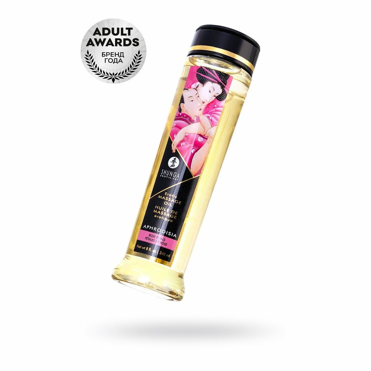 Масло массажное для тела Shunga "Афродизия. Лепестки роз" (Aphrodisia. Rose Petals) 240 мл.