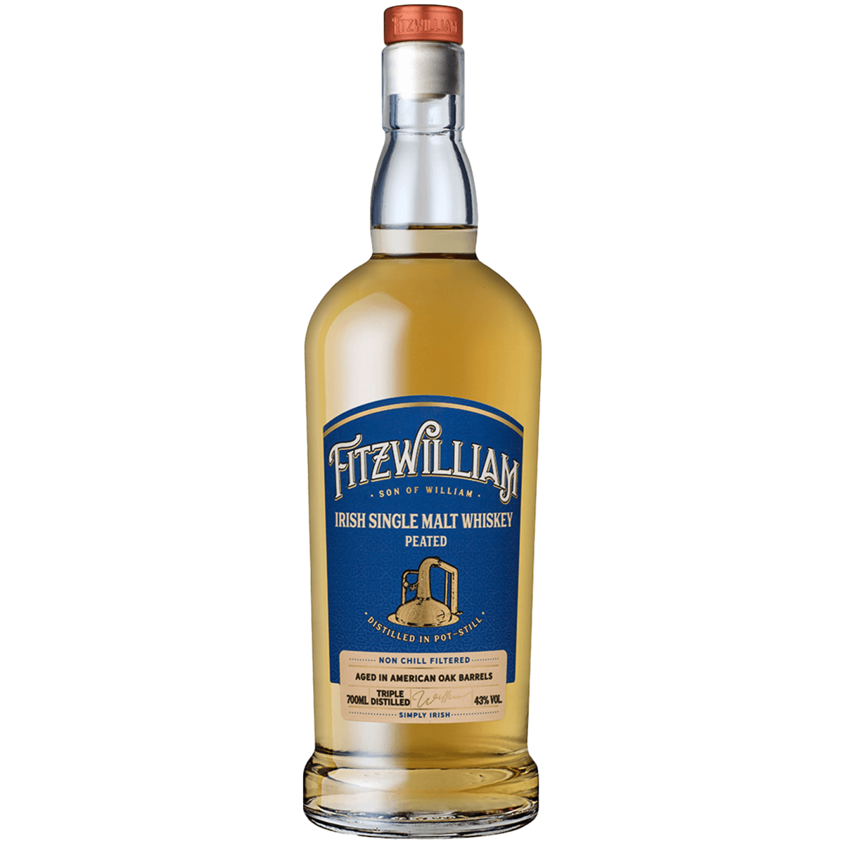 Виски "Fitzwilliam" Irish Single Malt Peated, односолодовый, 0,7 л, Ирландия
