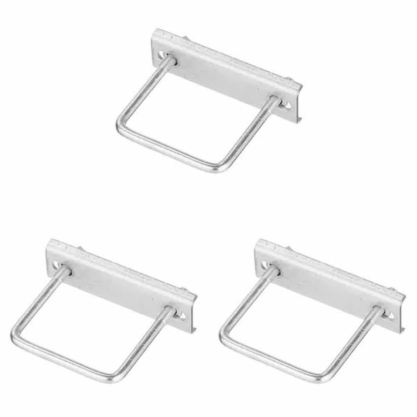 Крепление сетки/секции заборной к столбам 50х50 мм оцинкованное (9 шт.)