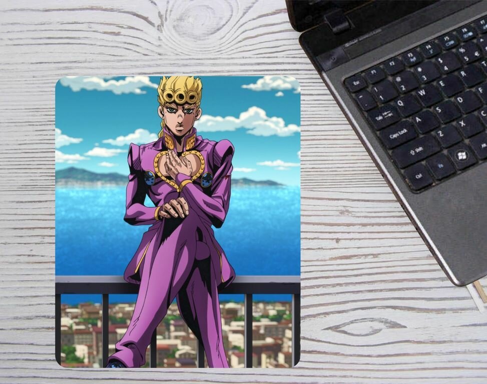 Коврик для мышки игровой 36 на 29 см GOODbrelok Невероятные приключения ДжоДжо, JoJo s Bizarre Adventure №34