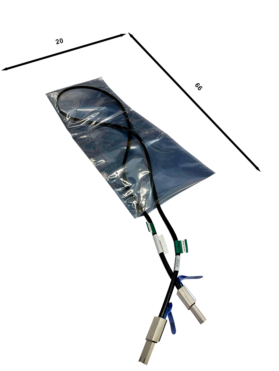 Антистатический пакет, размер 20x66 см, 10 шт в упаковке