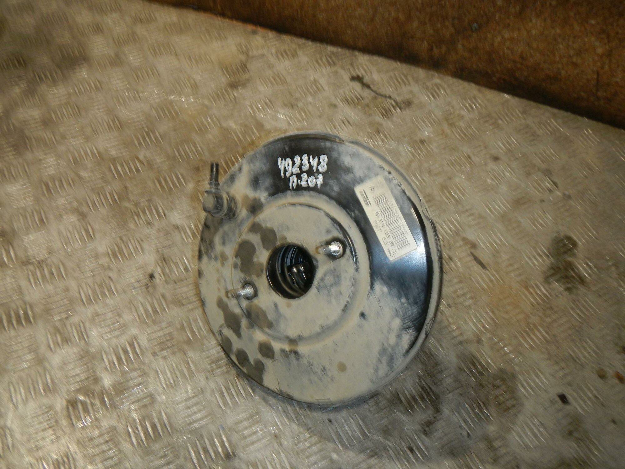 Б/У Усилитель тормозов вакуумный, Peugeot (Пежо)-207 (06-) PEUGEOT 207 (06-) Без повреждений. 492348 Peugeot-Citroen арт...