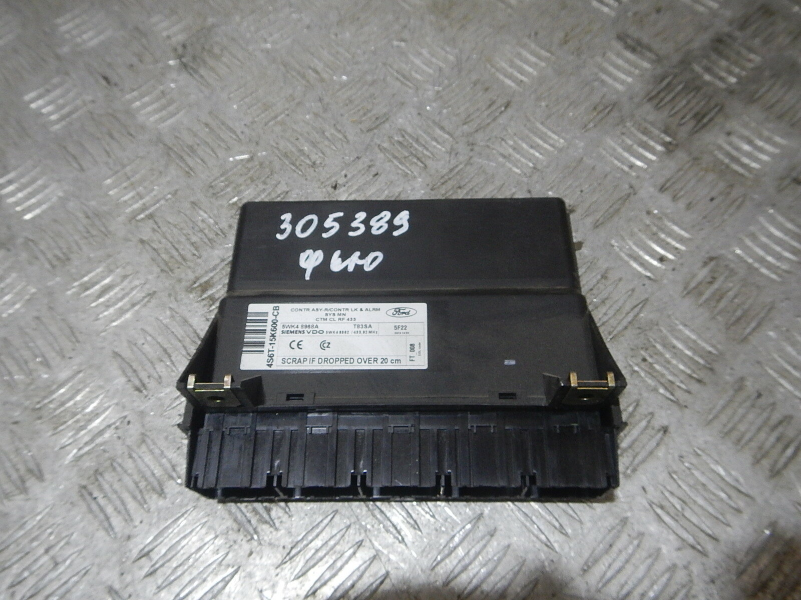 Б/У Блок управления центральным замком, Ford (Форд)-FUSION (02-) FORD FUSION (02-12) Без видимых повреждений 305389 FORD...