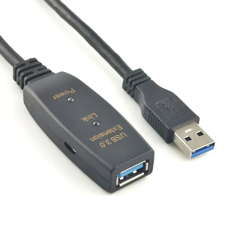 Активный USB 3.0 кабель-удлинитель с усилителем 5 м / 10 м 15M