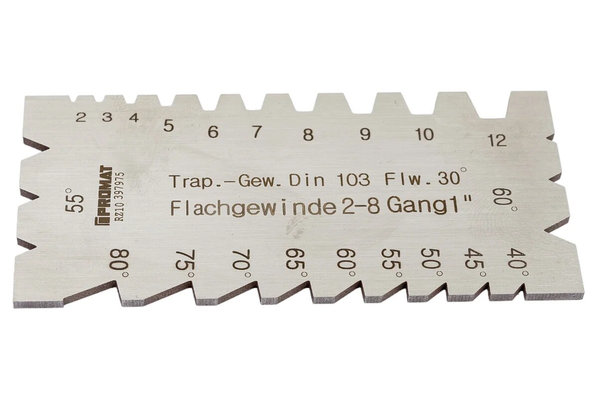 PROMAT Шаблон для заточки токарных резцов, углы от 40 до 80 4000851431