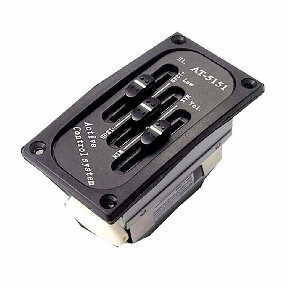 Аксессуары для гитар Belcat AT-5151 - Звукосниматель для гитары с двухполосным эквалайзером