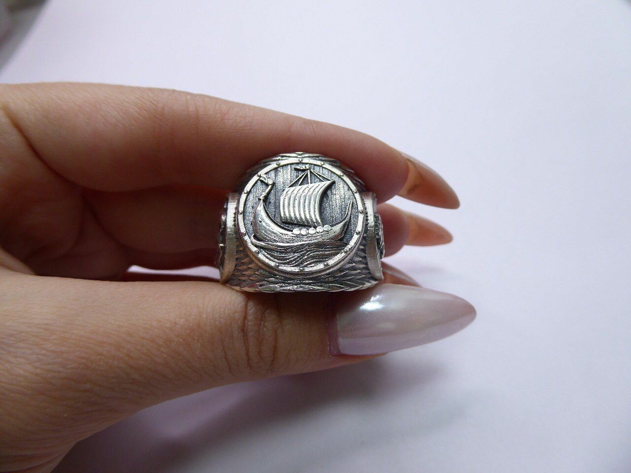 Печатка, серебро, 925 проба, чернение