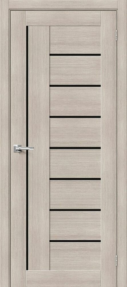 Межкомнатная Дверь с Экошпоном Bravo Браво-29 Cappuccino Melinga / Black Star 900x2000мм (Полотно 1шт) / Браво.