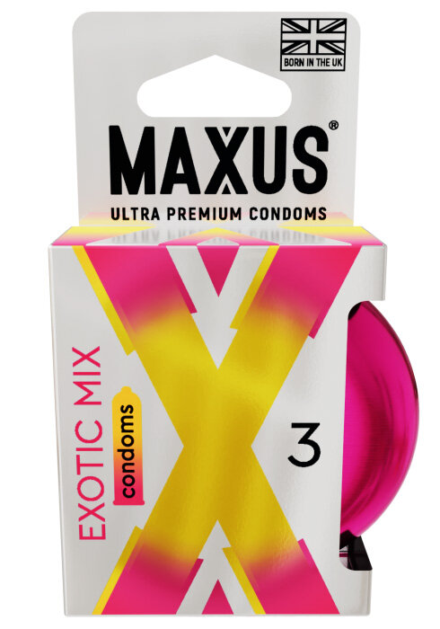 Презервативы цветные и ароматизированные в железном кейсе Exotic Mix, 3 шт.