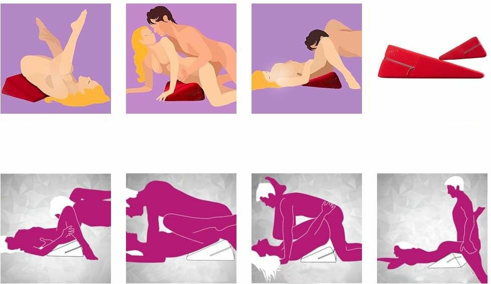 Эротическая подушка Треугольник для секса и любви 48 см, секс игрушки, товары для взрослых