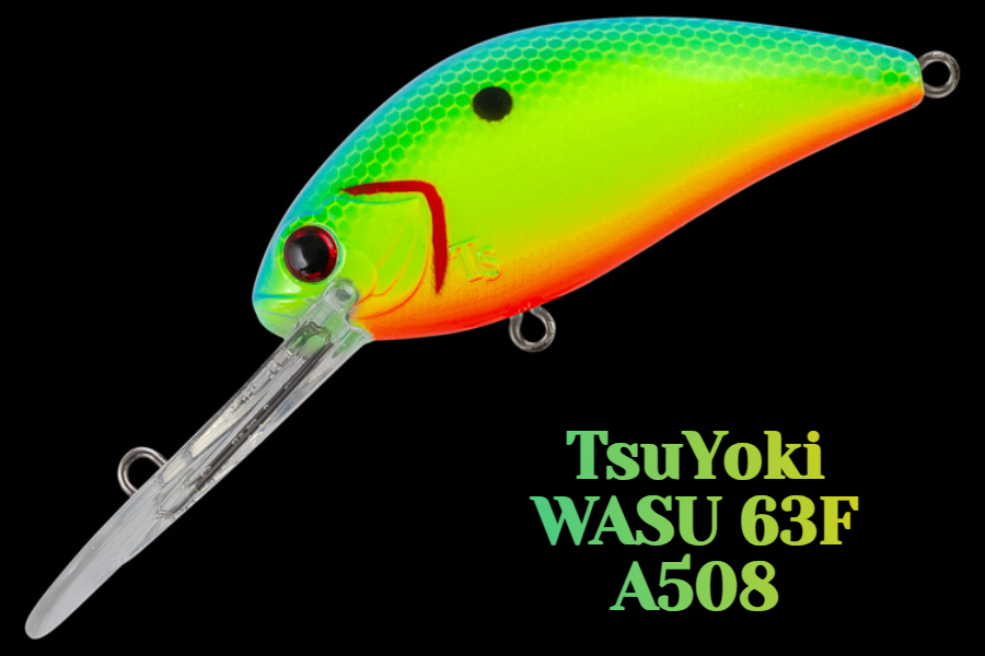 Воблер TsuYoki WASU 63F, плавающий, длина 63мм, вес 13гр, заглубление 2,8-5,5м, цвет A508