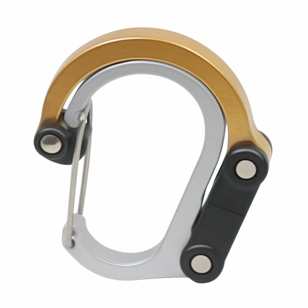 Маленький D-образный карабин из дорожного сплава-Золотой