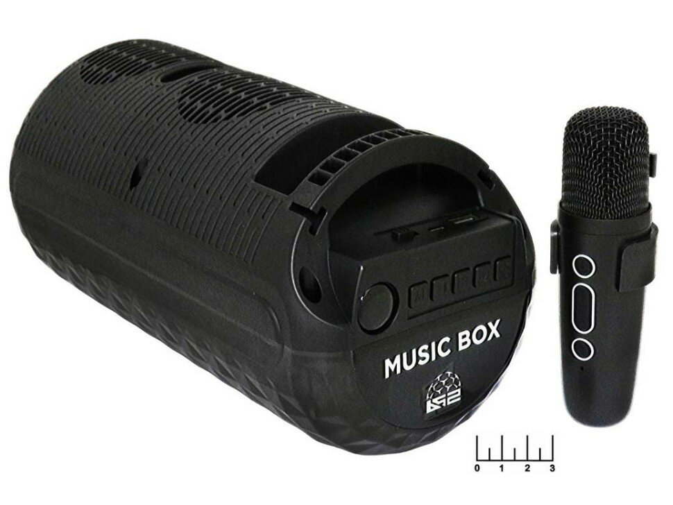 Акустическая система bluetooth + USB/micro SD/FM Type C + микрофон (Music Box)