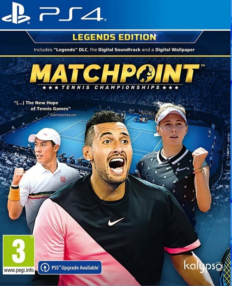Matchpoint Tennis Championships Legends Edition PS4 (русская версия)