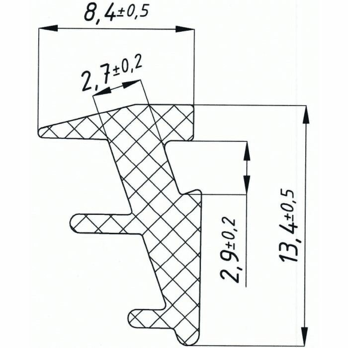 Уплотнитель для окон и дверей ТПУ-004 Упаковка 20 метров