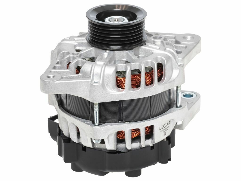 Генератор (90A, старого образца) Хендай: Солярис, Ай-30, Киа: Рио-3, Сид / Lecar