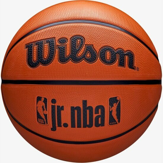 Мяч баскетбольный Wilson JR. NBA DRV Fam Logo, WZ3013001XB7, р.7, резина, бутил. камера, коричневый