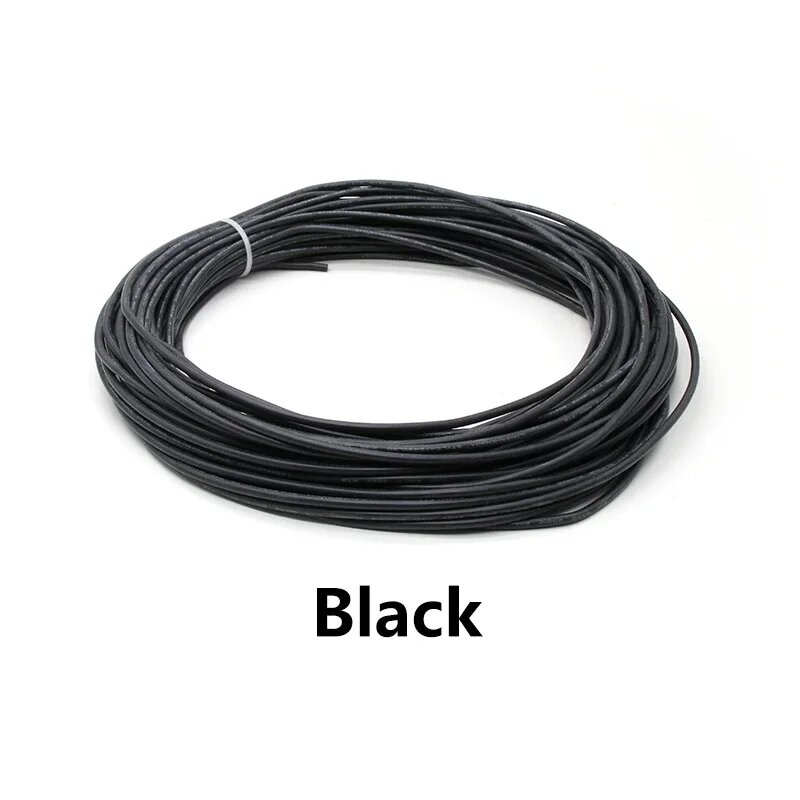 Силиконовые провода 5/10 м UL3135 18AWG, Black, 5 meters