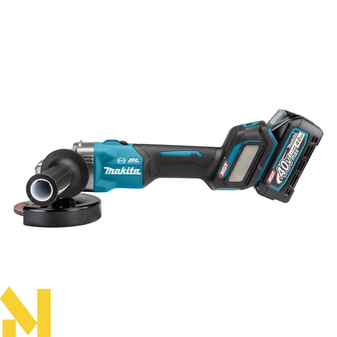 Аккумуляторная угловая шлифмашина XGT MAKITA GA023G вместе с одним акб BL4040 и з/у DC40RA