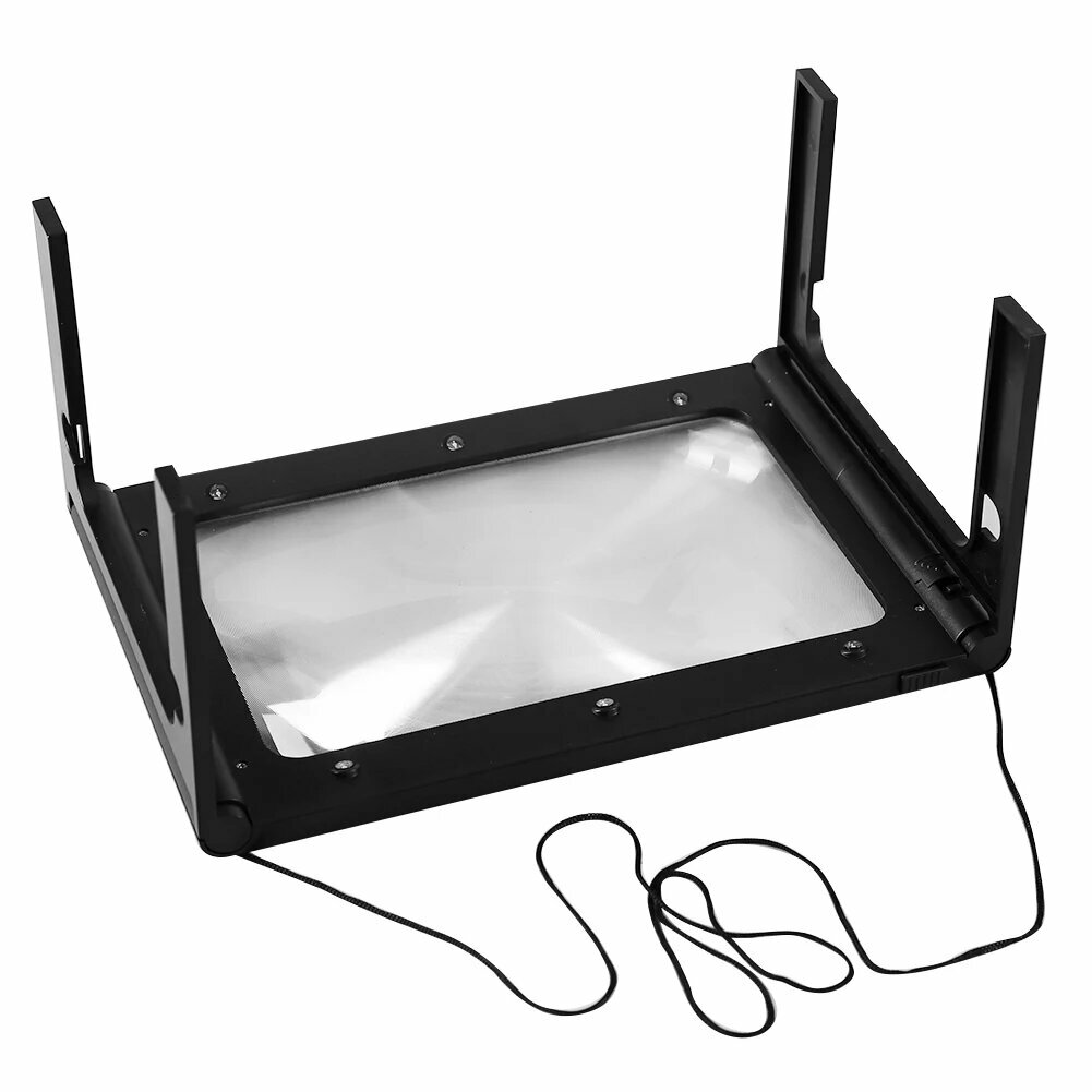 Настольная лупа с LED подсветкой