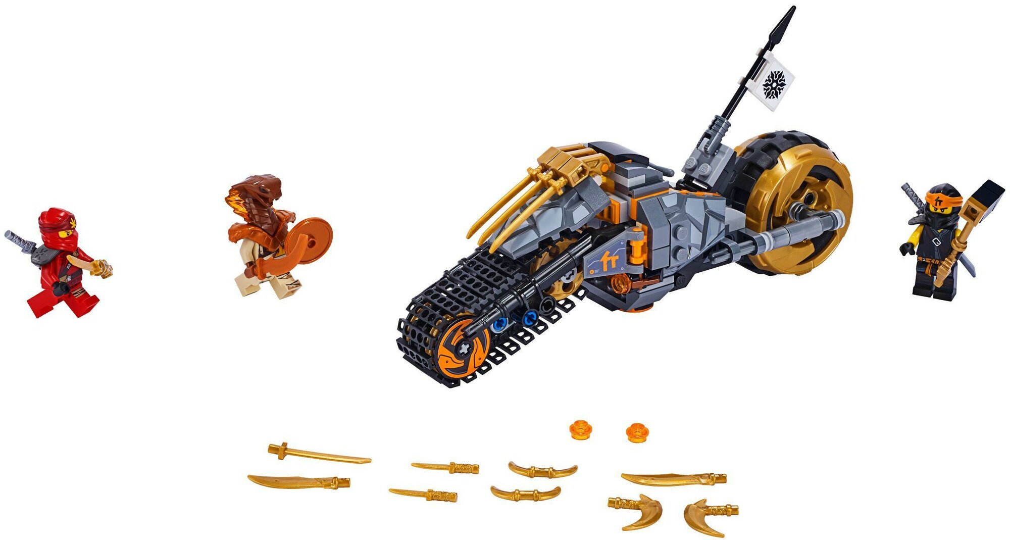 Конструктор LEGO Лего 70672 Раллийный мотоцикл Коула