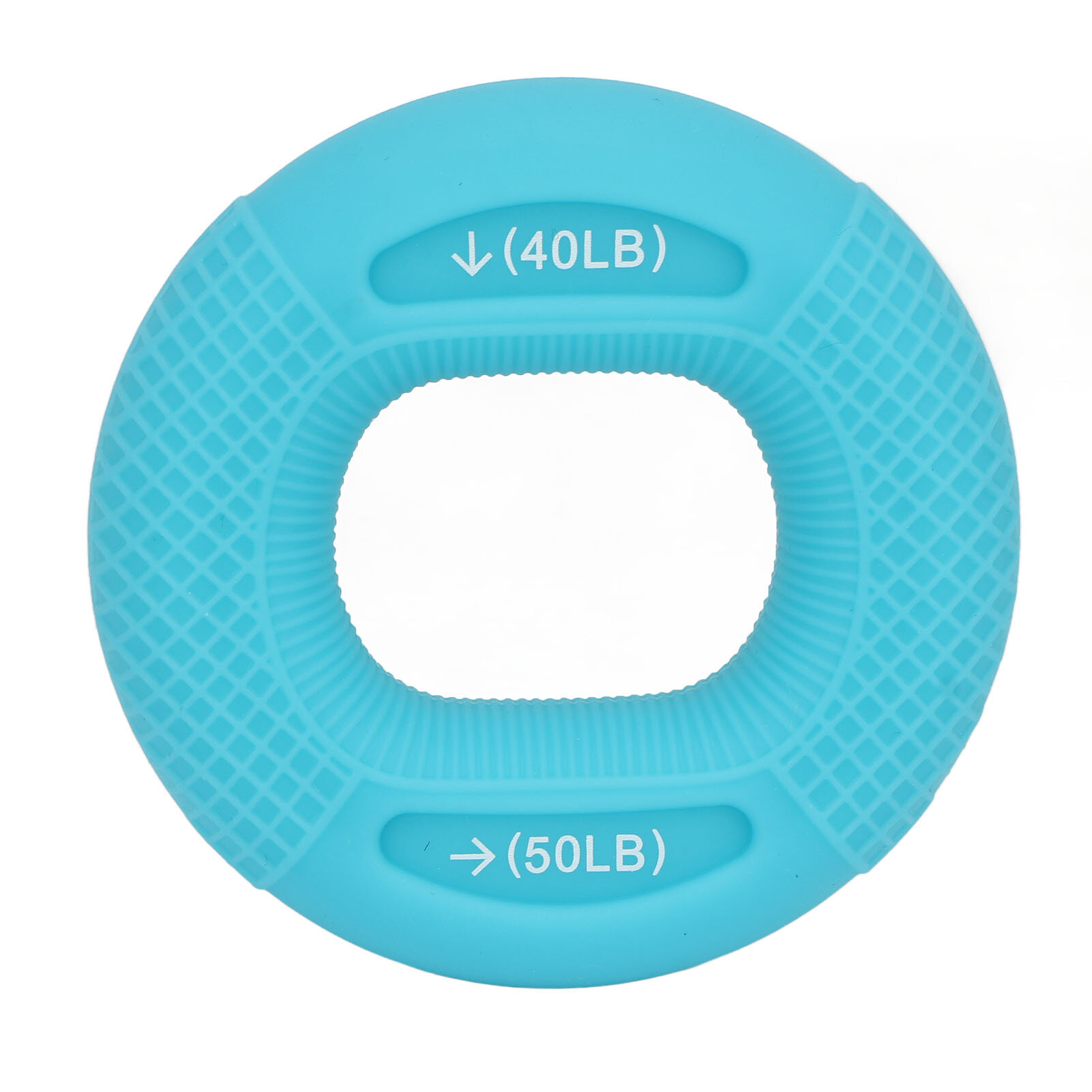 Силиконовое кольцо для укрепления кистей рук, 2 уровня жесткости, тренажер для предплечий и рук для скалолазания, вес от 40 до 50 фунтов, синий.