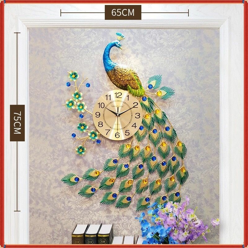 Настенные часы/кварцевые часы "Европейский павлин