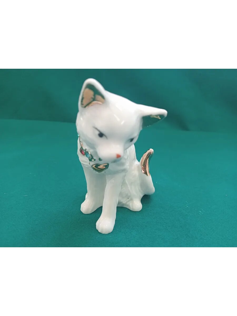 Статуэтка Кошка, керамика, эпоха СССР, Винтаж