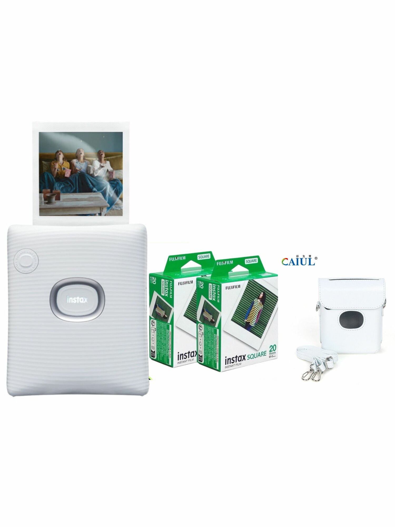 Фотопринтер Fujifilm Instax Square Link Ash White