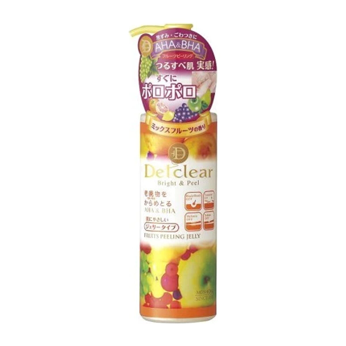 Пилинг-гель для лица Meishoku Detclear AHA & BHA Fruits Peeling Jelly (аромат фруктов) 180мл