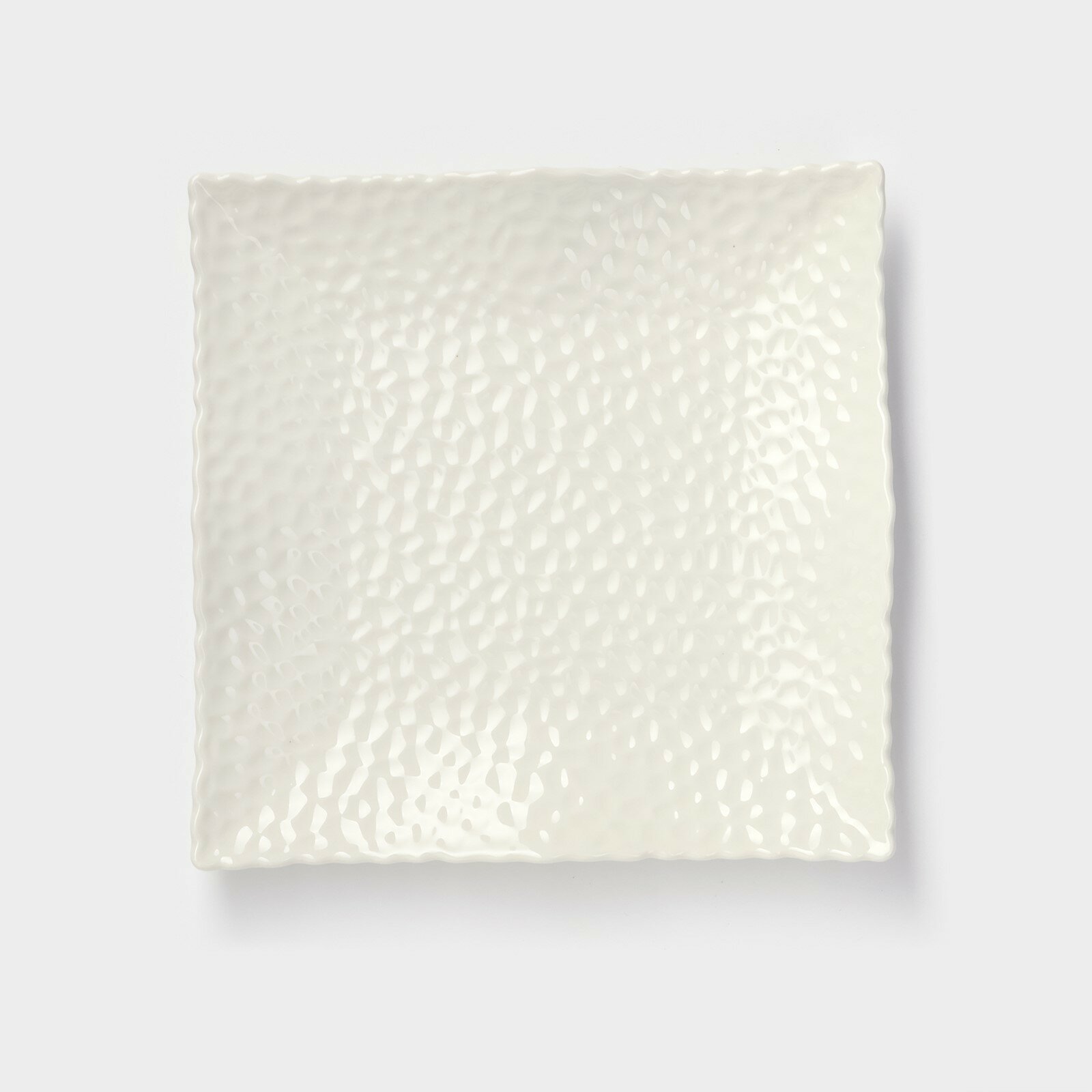 Тарелка квадратная «Воздушность», d=19 см, керамика, белая