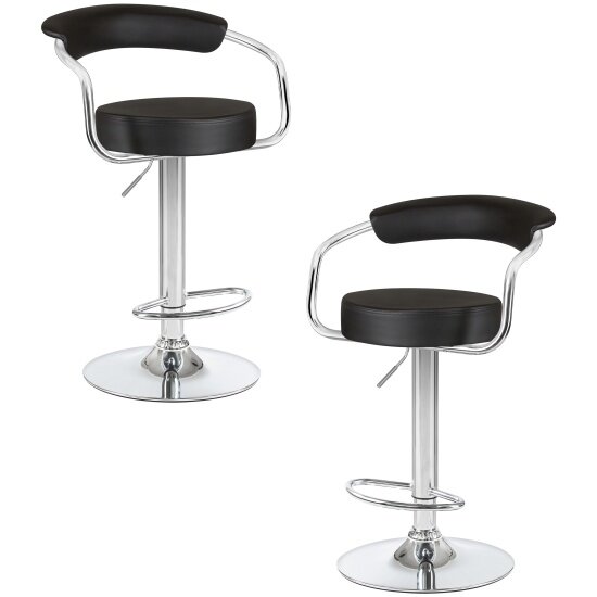 Стул барный Dobrin MARTA (чёрный)(2 шт/уп)