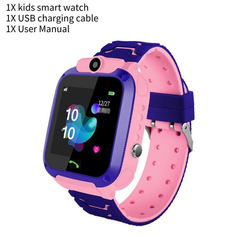 Детские умные часы durable q12b водонепроницаемые с камерой сенсорным экраном и gps позиционированием розовый