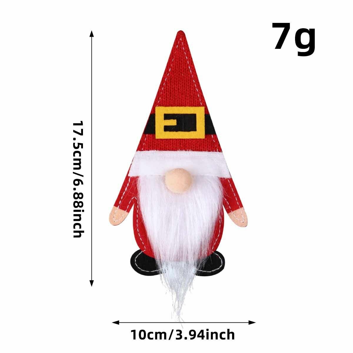 Набор ножей и вилок из фетра, милый безликый старик, нож и вилка, украшение шляпы, реквизит для рождественского стола