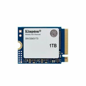 Kingston Твердотельный накопитель/ Kingston SSD NV3, 1000GB, M.2(22x30mm), NVMe, PCIe 4.0 x4, 3D TLC, R/W 6000/4000MB/s, TBW 320, DWPD 0.2 (60 мес)