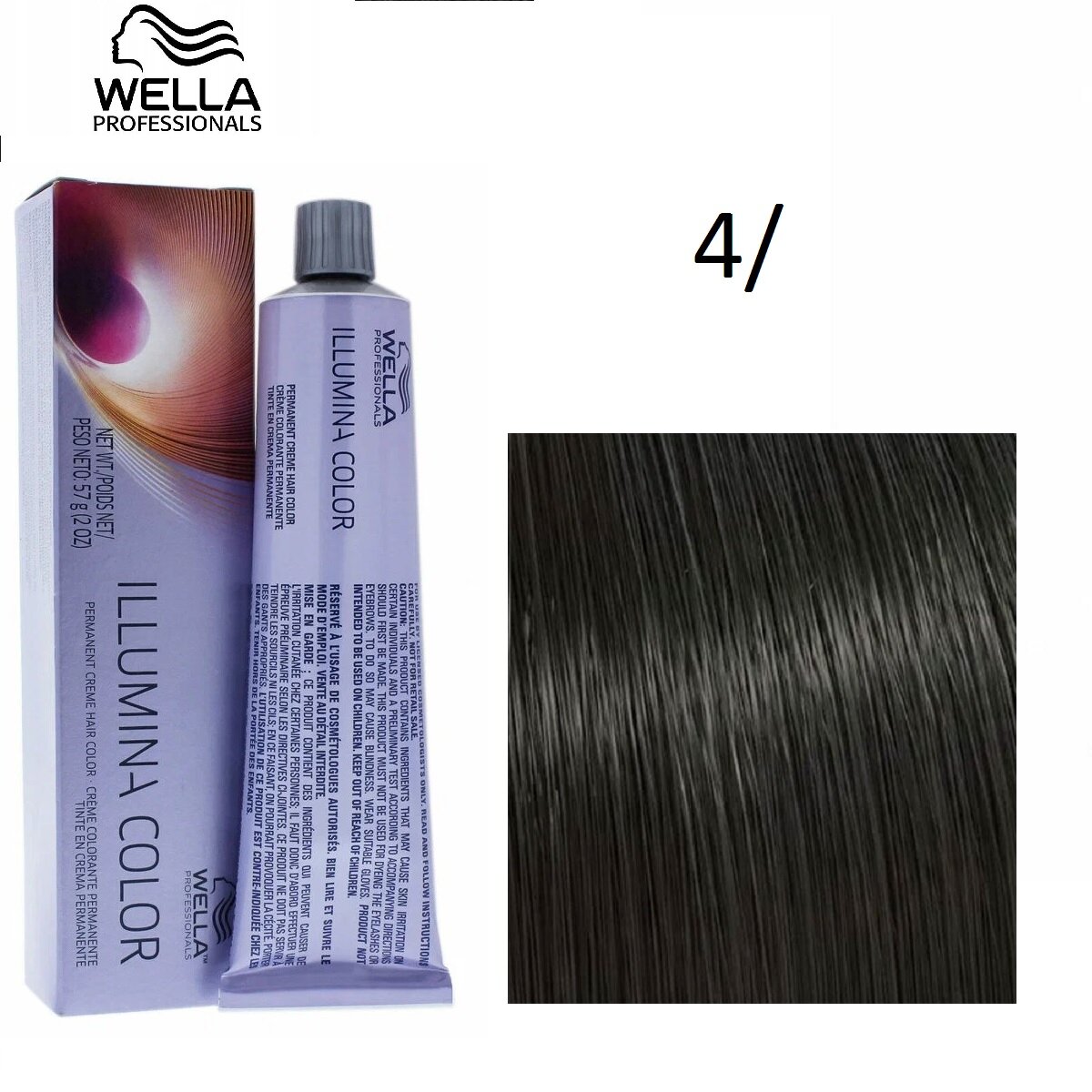 Wella Professionals Крем-краска для волос 4/ ILLUMINA COLOR средний коричневый 60 мл