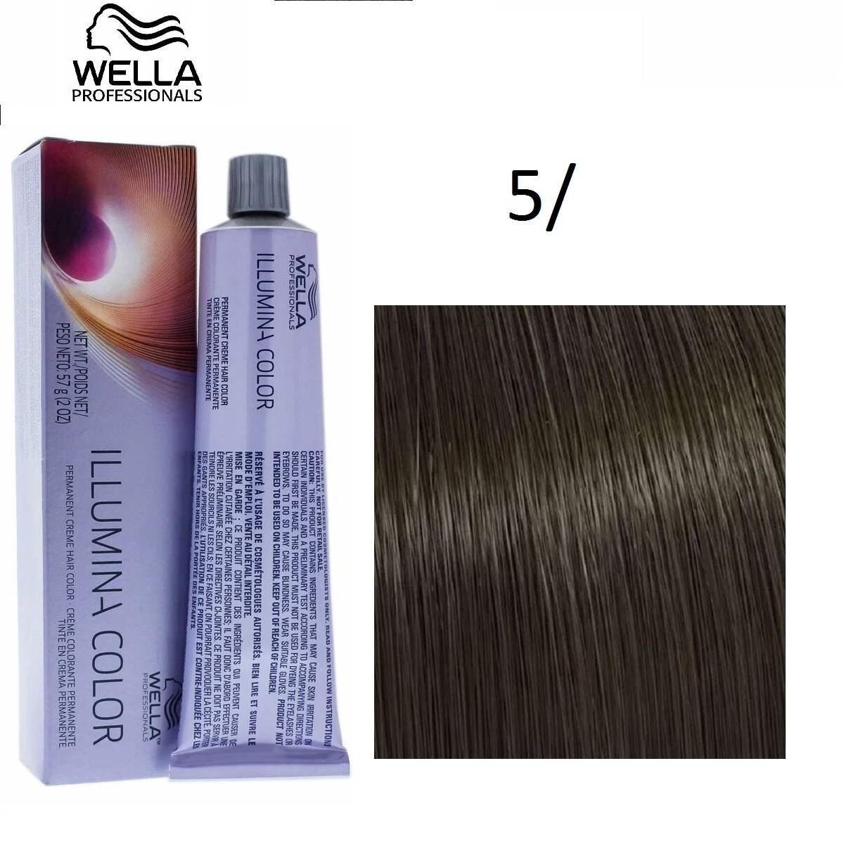 Wella Professionals Крем-краска для волос 5/ ILLUMINA COLOR Светло-коричневый 60 мл