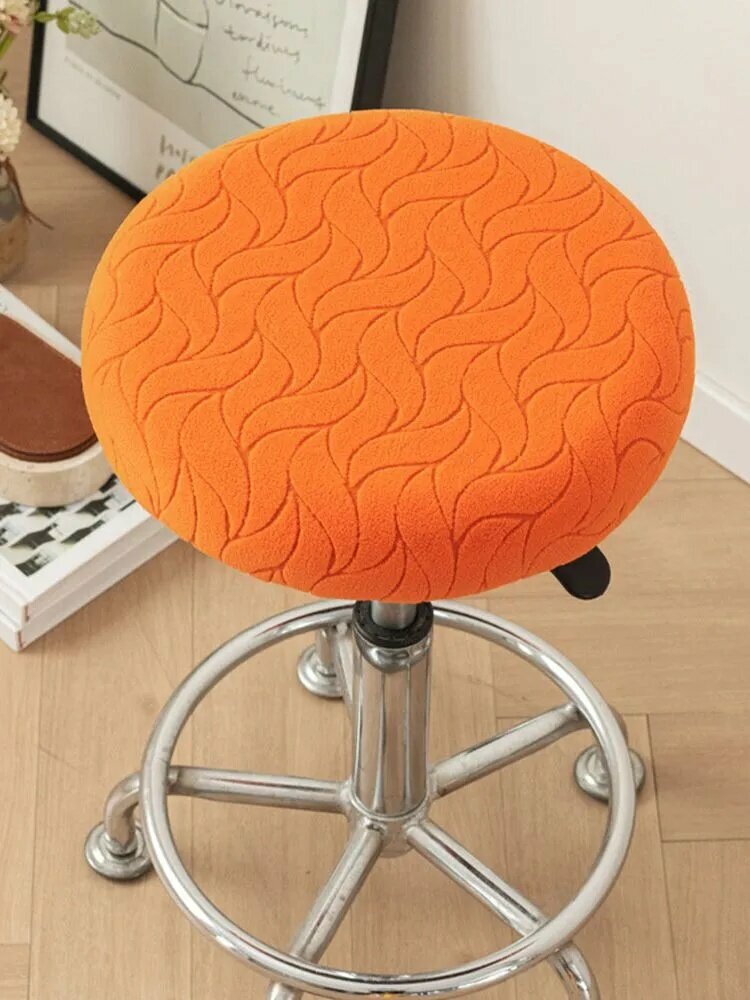 Круглый табурет пылезащитный чехол для стула, чехол для сиденья вращающегося стула, 35 см х 38см